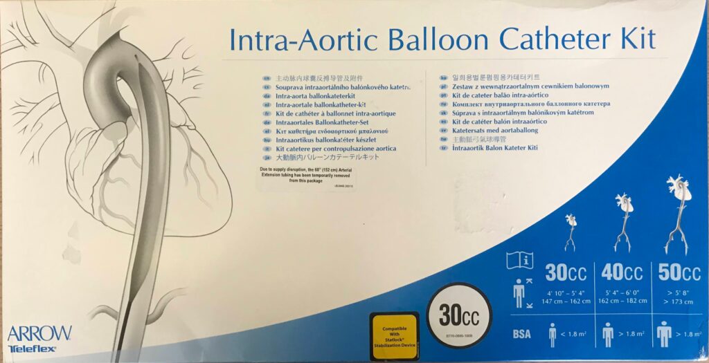 ARROW IAB-S730C RediGuard Intra-Aortic Balloon Catheter Kit 7Fr. 30cc – GB TECH USA