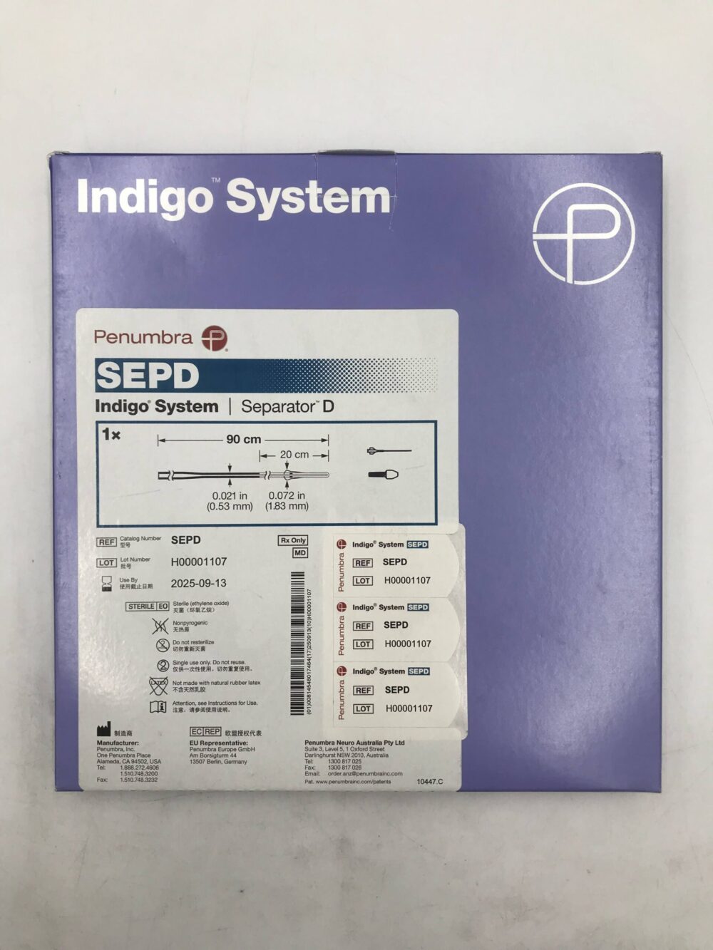 Penumbra SEPD Indigo System Separator D 90cm - GB TECH USA