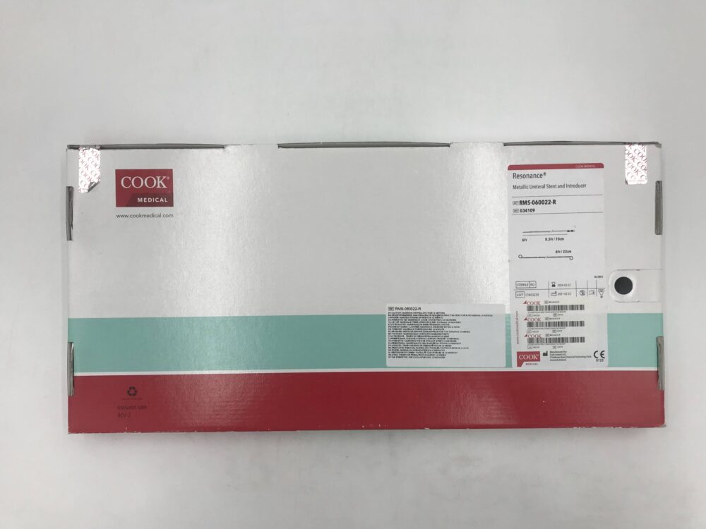 Cook G34109 Resonance Metallic Ureteral Stent and Introducer 6Fr x 22cm ...