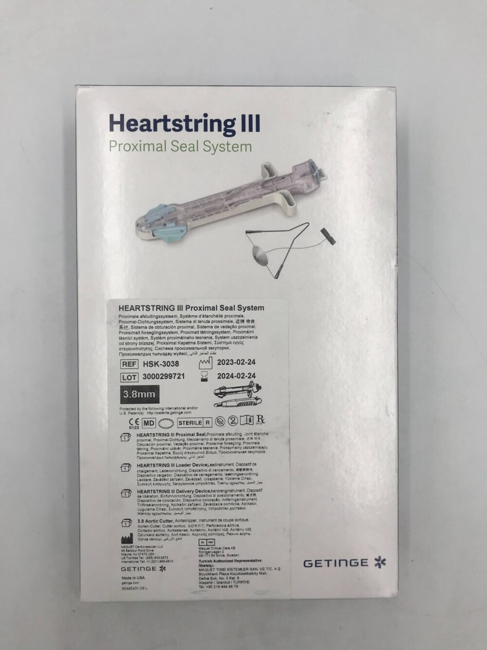 Maquet HSK-3038 Getinge Heartstring III Proximal Seal System 3.8mm (X ...