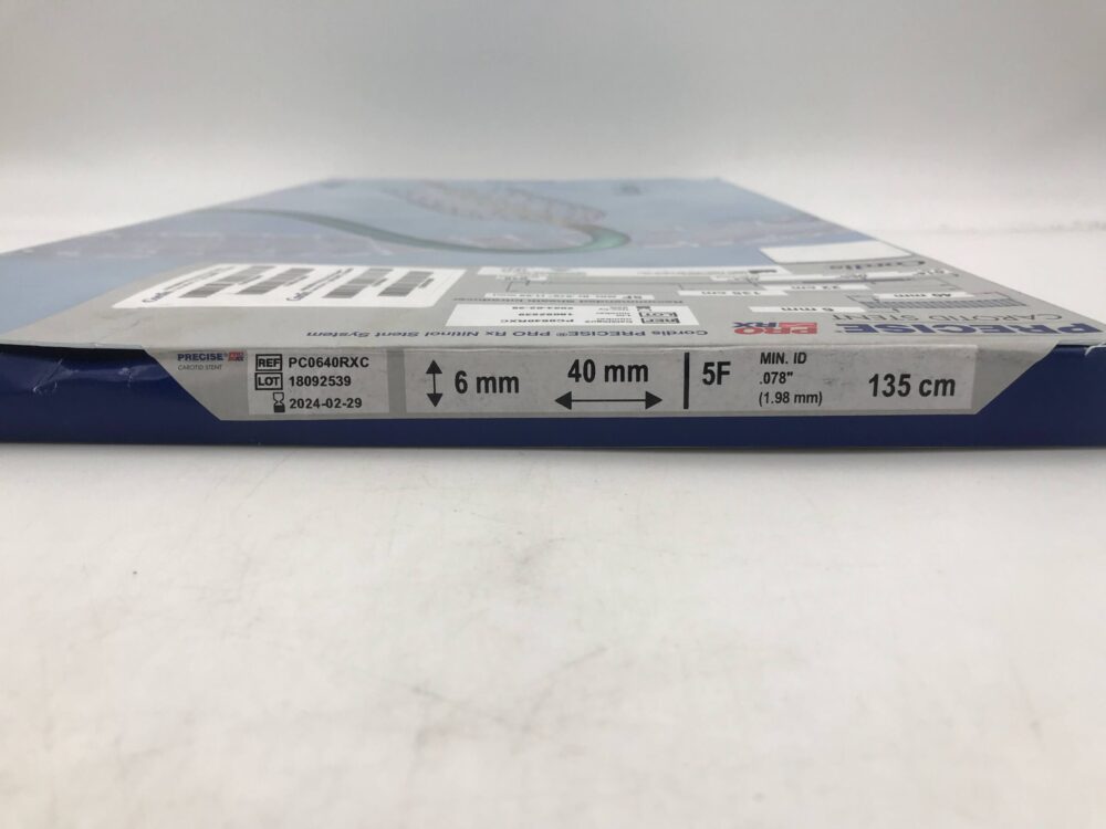 Cordis PC0640RXC Precise Pro Rx Carotid Stent 6mm x 40mm 5F 135cm (X ...