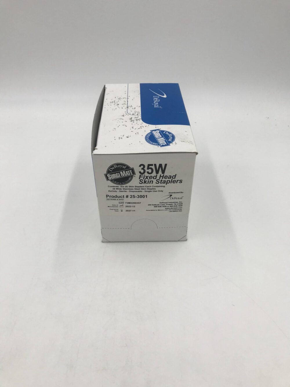 DeRoyal 25-3001 Fixed Head Skin Staplers 35W (6/Box) - GB TECH USA