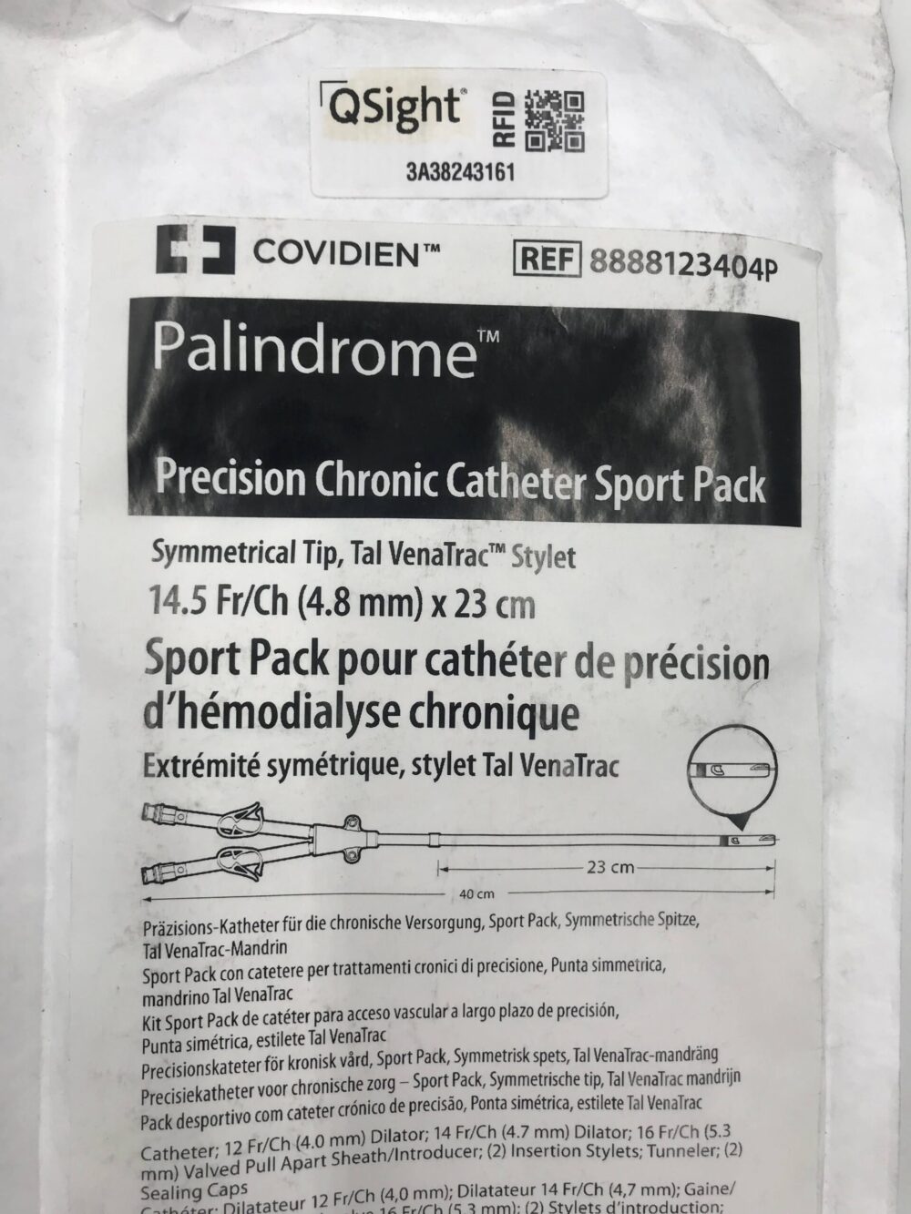 Covidien 8888123404P Palindrome Precision Chronic Catheter Sport Pack ...