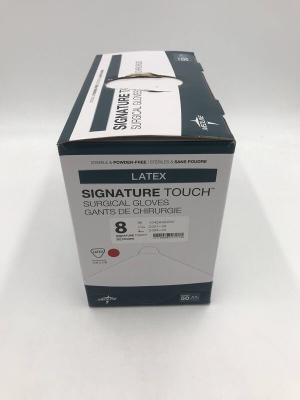 MedLine MSG8980 Signature Touch Surgical Gloves Size 8 (50/Back) (X ...
