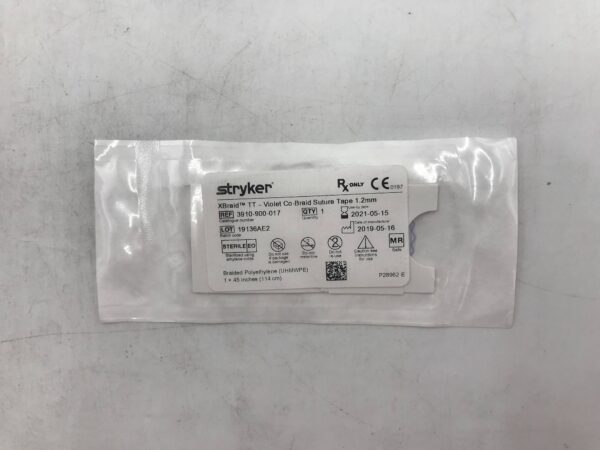 Stryker 3910-900-017 XBraid TT Violet Co-Braid Suture Tape 1-2mm (X ...