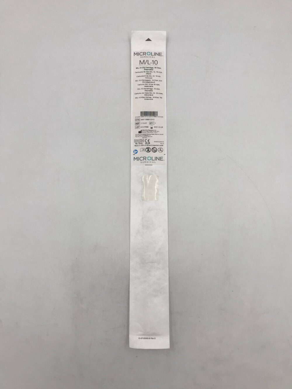 Microline Surgical 1112-01 M/L-10 Clip Cartridge 19 Clips (X) - GB TECH USA