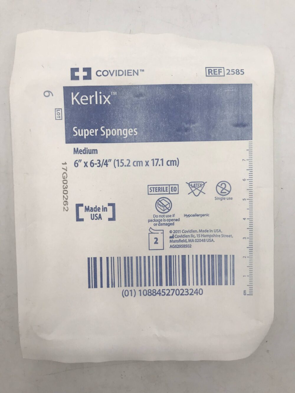 Covidien 2585 Kerlix Super Sponges Medium 6″ x 6-3/4″ - GB TECH USA