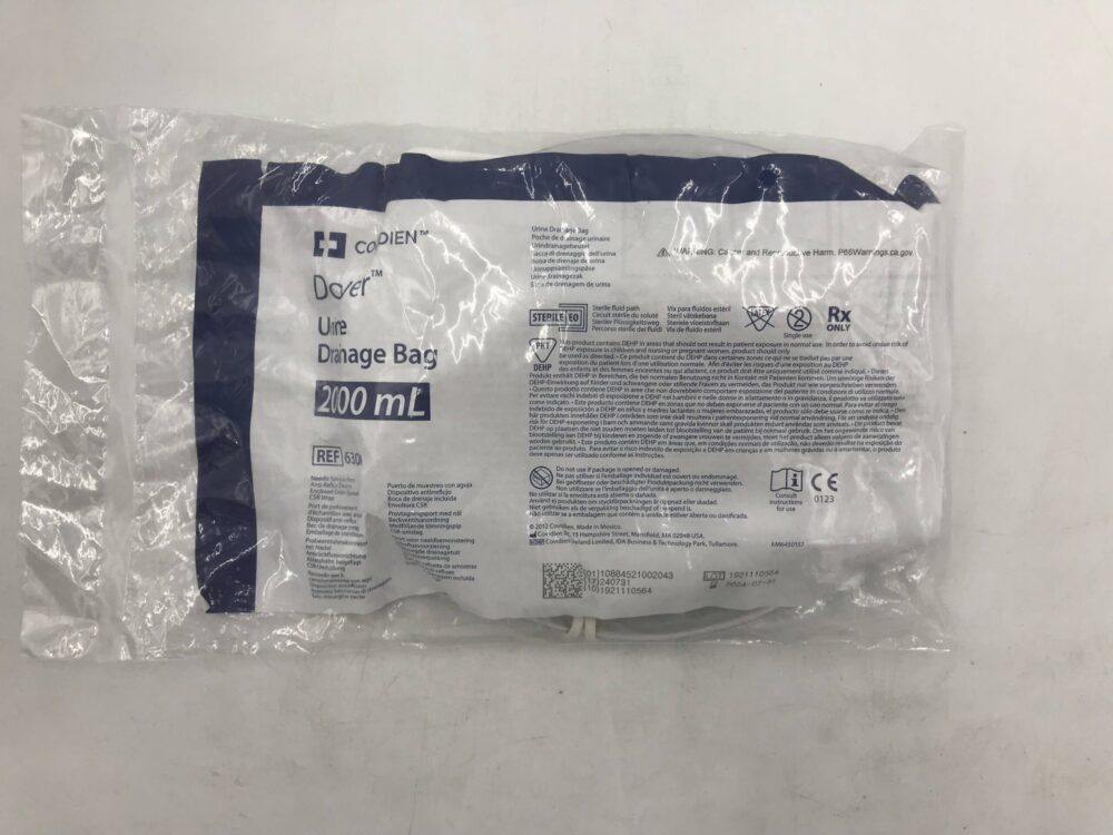 Covidien 6300 Dover Urine Drainage Bag 2000mL - GB TECH USA