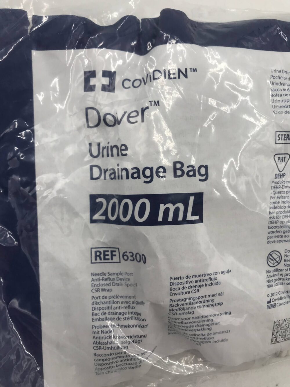 Covidien 6300 Dover Urine Drainage Bag 2000mL - GB TECH USA