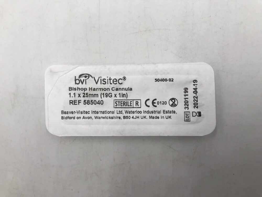 BVI Visitec 585040 Bishop Harmon Cannula 1.1 x 25mm (19G x 1in) (X ...