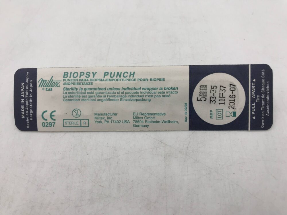 Miltex 33-35 Biopsy Punch 5mm (X) - GB TECH USA
