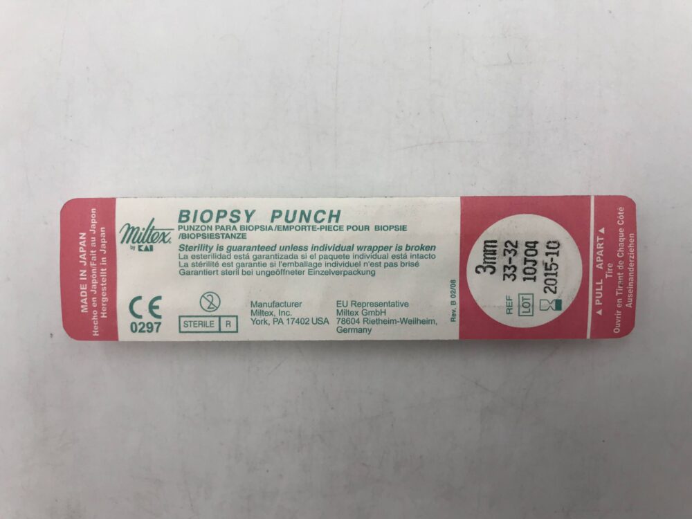 Miltex 33-32 Biopsy Punch 3mm (X) - GB TECH USA