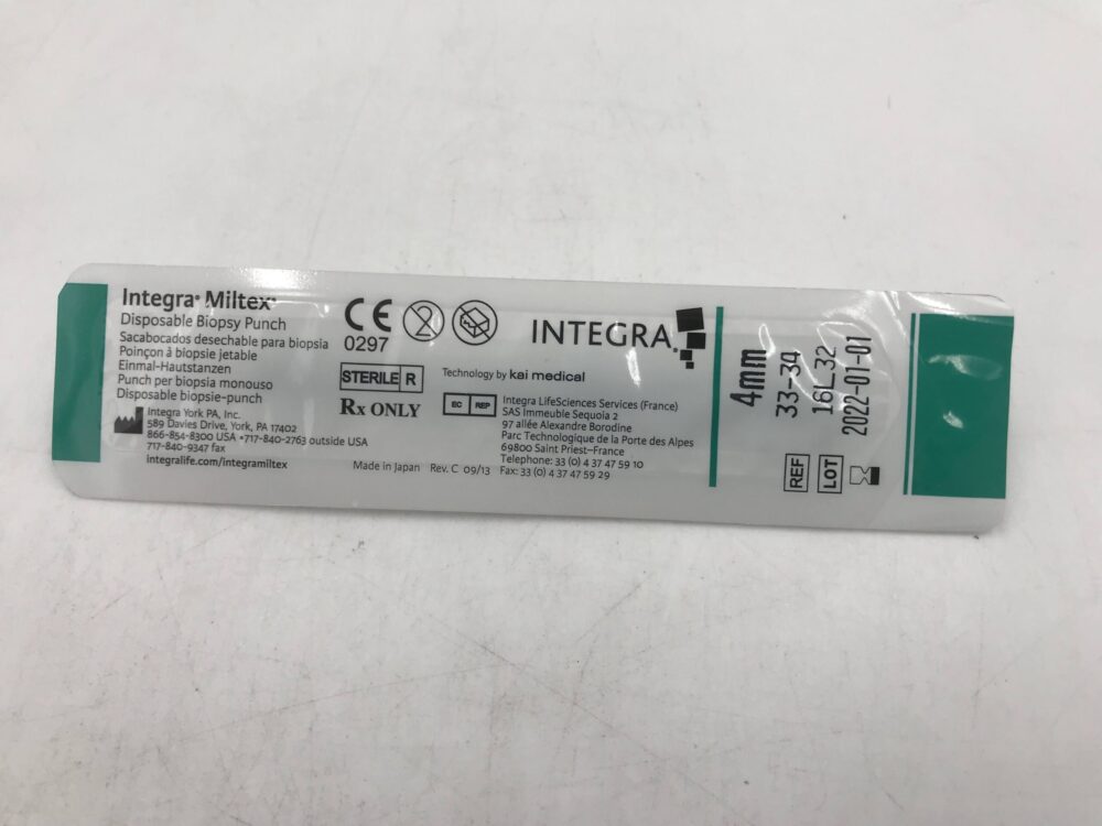 Integra 33-34 Miltex Biopsy Punch 4mm (X) - GB TECH USA