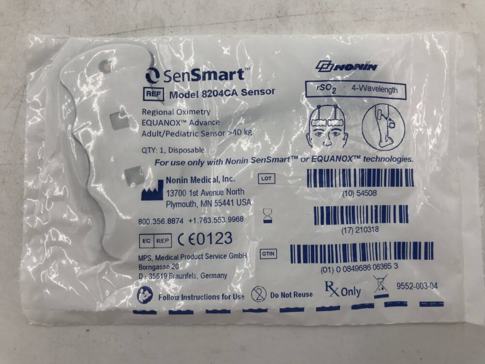 Nonin Medical 8204CA SenSmart Regional Oximetry Adult/Pediatric Sensor ...