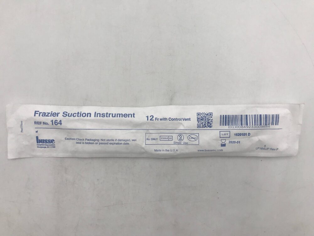 Busse 164 frazier Suction Instrument 12Fr with Control Vent (X) - GB ...
