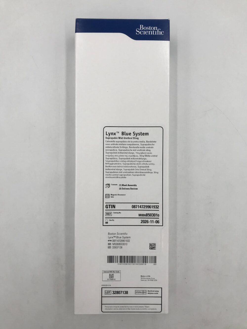 Lynx Blue System Suprapubic Mid-Urethral Sling - GB TECH USA