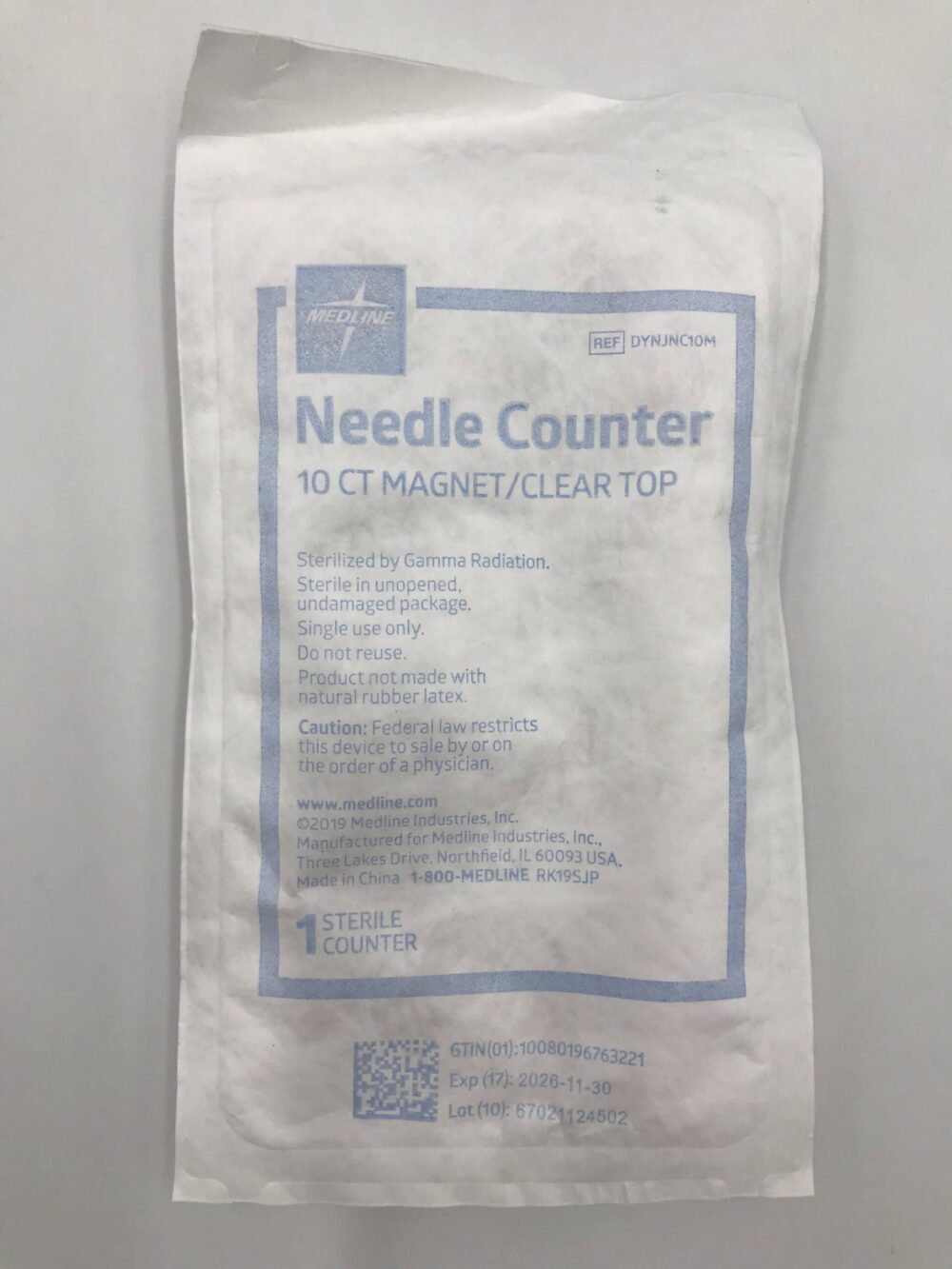 Medline DYNJNC10M Needle Counter 10Ct Magnet/Clear Top - GB TECH USA