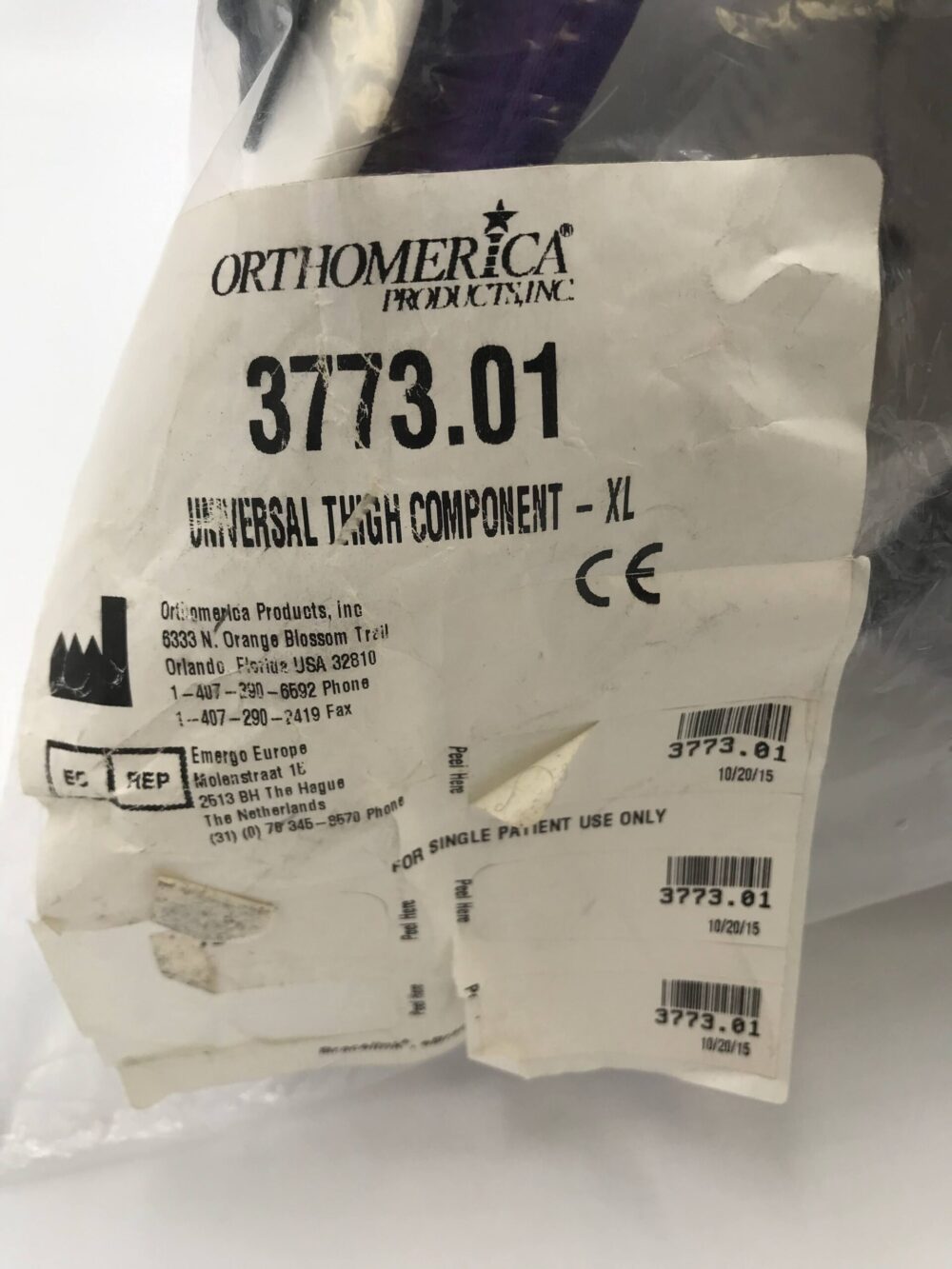 Orthomerica 3773.01 Universal Thigh Component XL - GB TECH USA