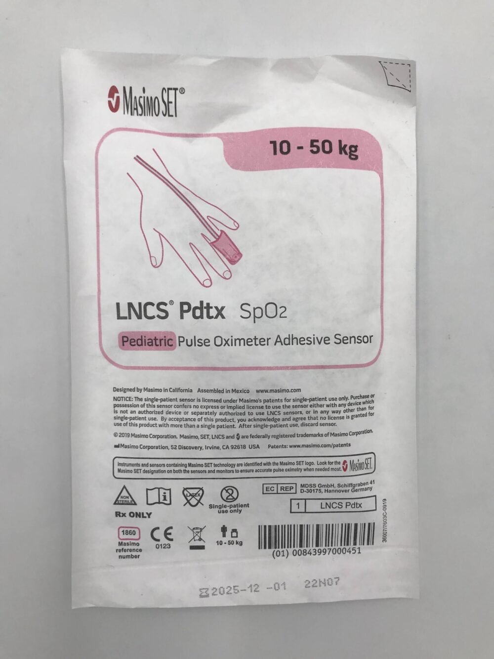 SpO2 Pediatric Pulse Oximeter Adhesive Sensor - GB TECH USA