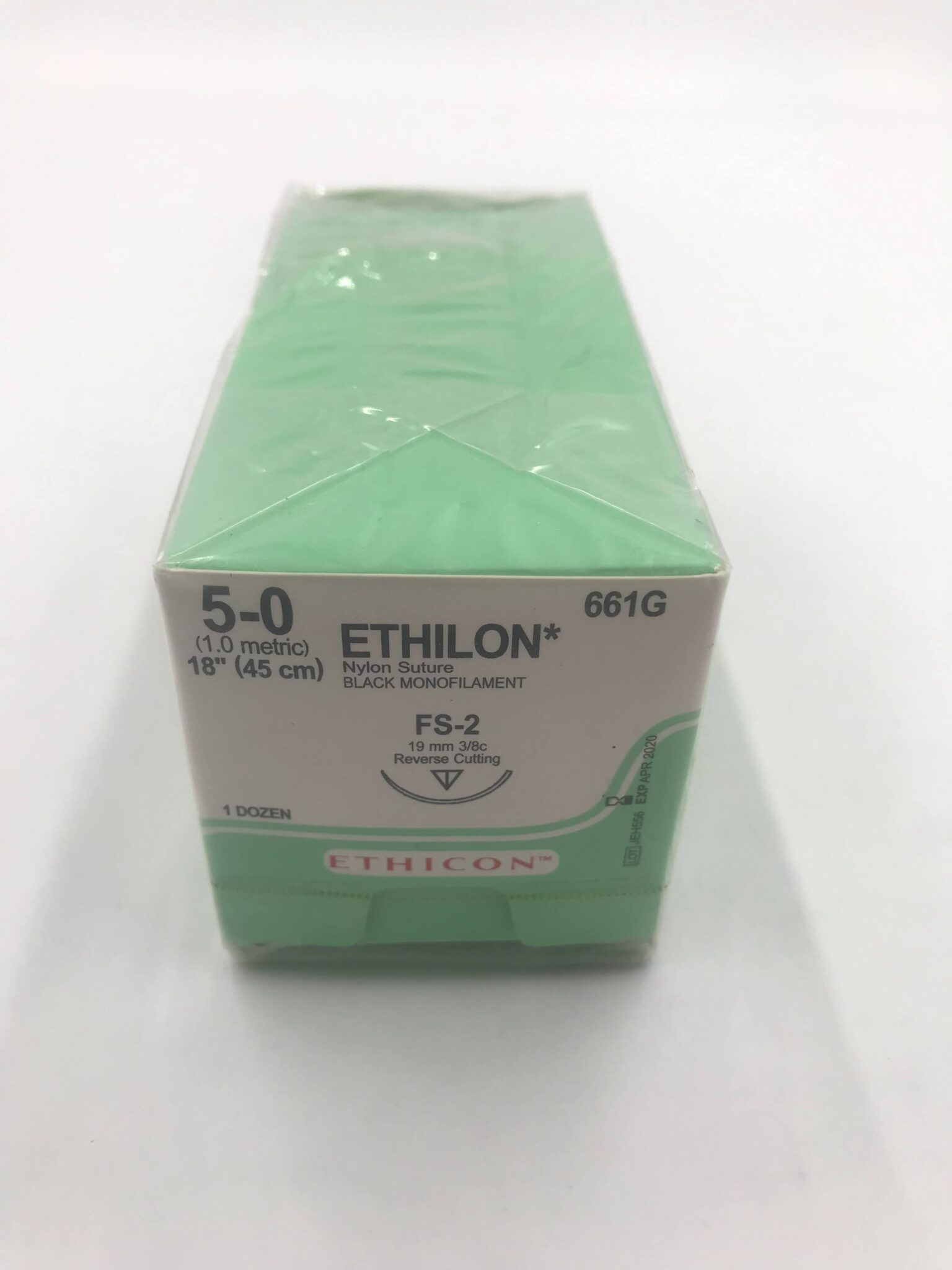 ETHICON 661G Ethilon Nylon Suture Black Monofilament 5-1, 18in (12/Box ...