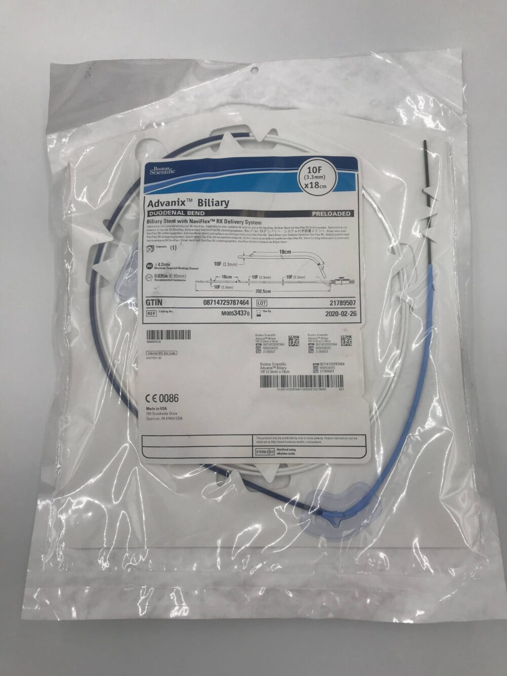 Biliary Duodenal Bend Preloaded Stent w/ NaviFlex Delivery System - GB ...