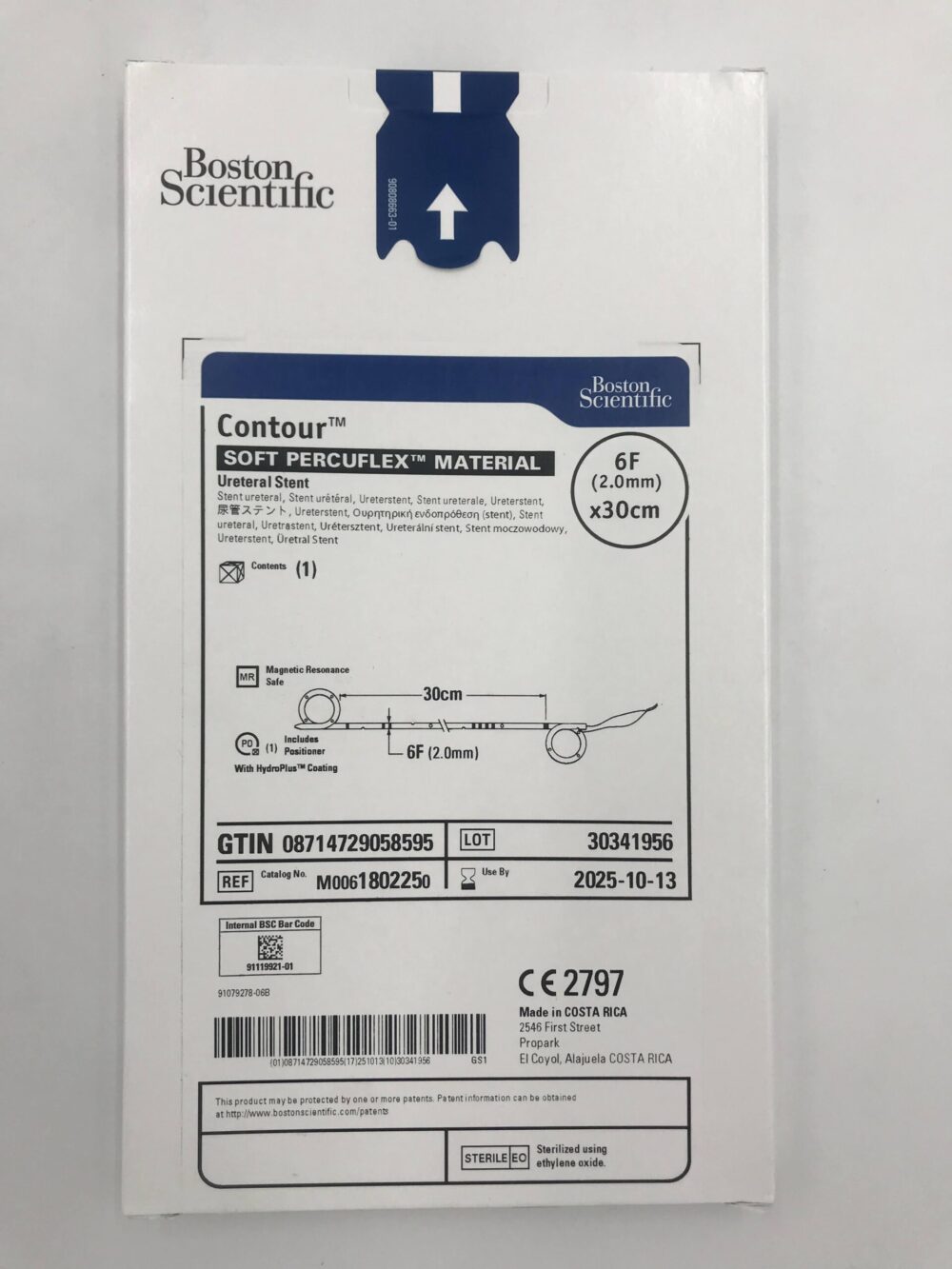 BOSTON SCIENTIFIC 180225 Contour Soft Percuflex Material Ureteral Stent ...