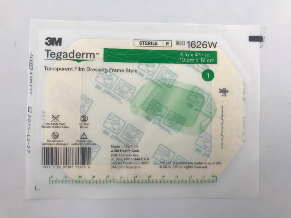3M 1626W Tegaderm Transparent Film Dressing Frame Style 4in x 4 3/4in ...