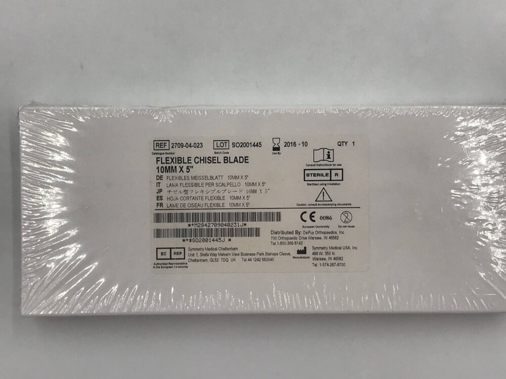 DePuy 2709-04-023 Flexible Chisel Blade 10mm x 5″ (X) - GB TECH USA
