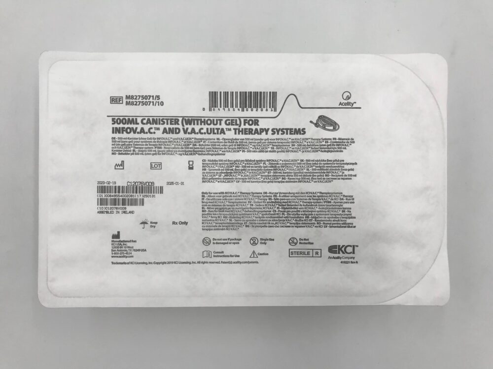 KCI M8275071 500ml Canister (without Gel) - GB TECH USA