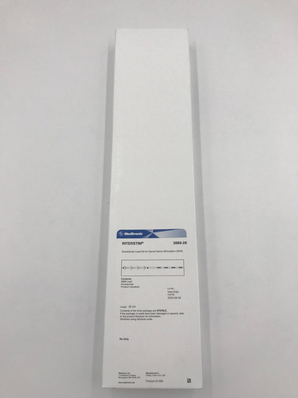 MEDTRONIC 3889-28 Interstim Quadripolar Lead Kit For Sacral Nerve ...