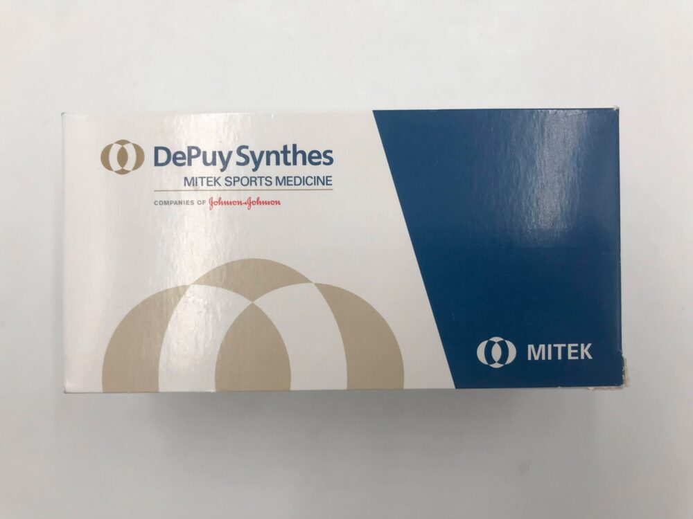 DEPUY 222068 Dynacord White/Blue/Green Striped Braided Composite Suture ...