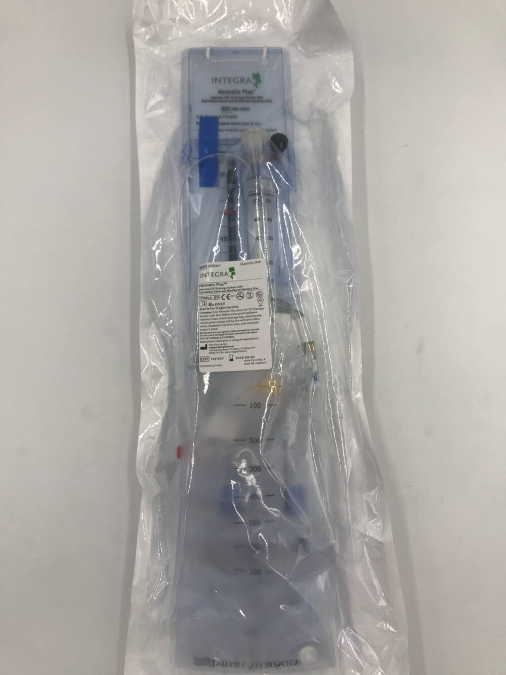 Hermetic Plus External CSF Drainage System w/ AntiReflux Valve and ...