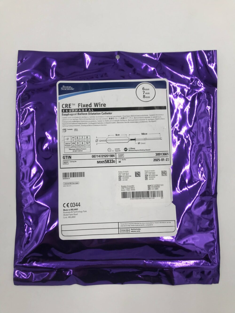 BOSTON SCIENTIFIC 5833 CRE Fixed Wire Esophageal Balloon Dilatation ...