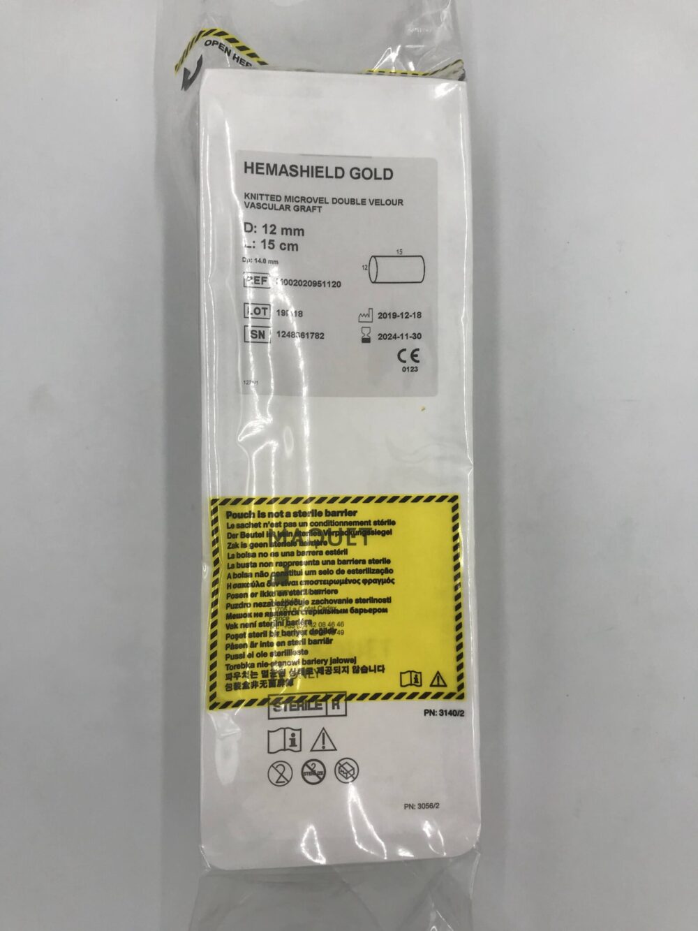 MAQUET M002020951120 Hemashield Gold Knitted Microvel Double Velour ...