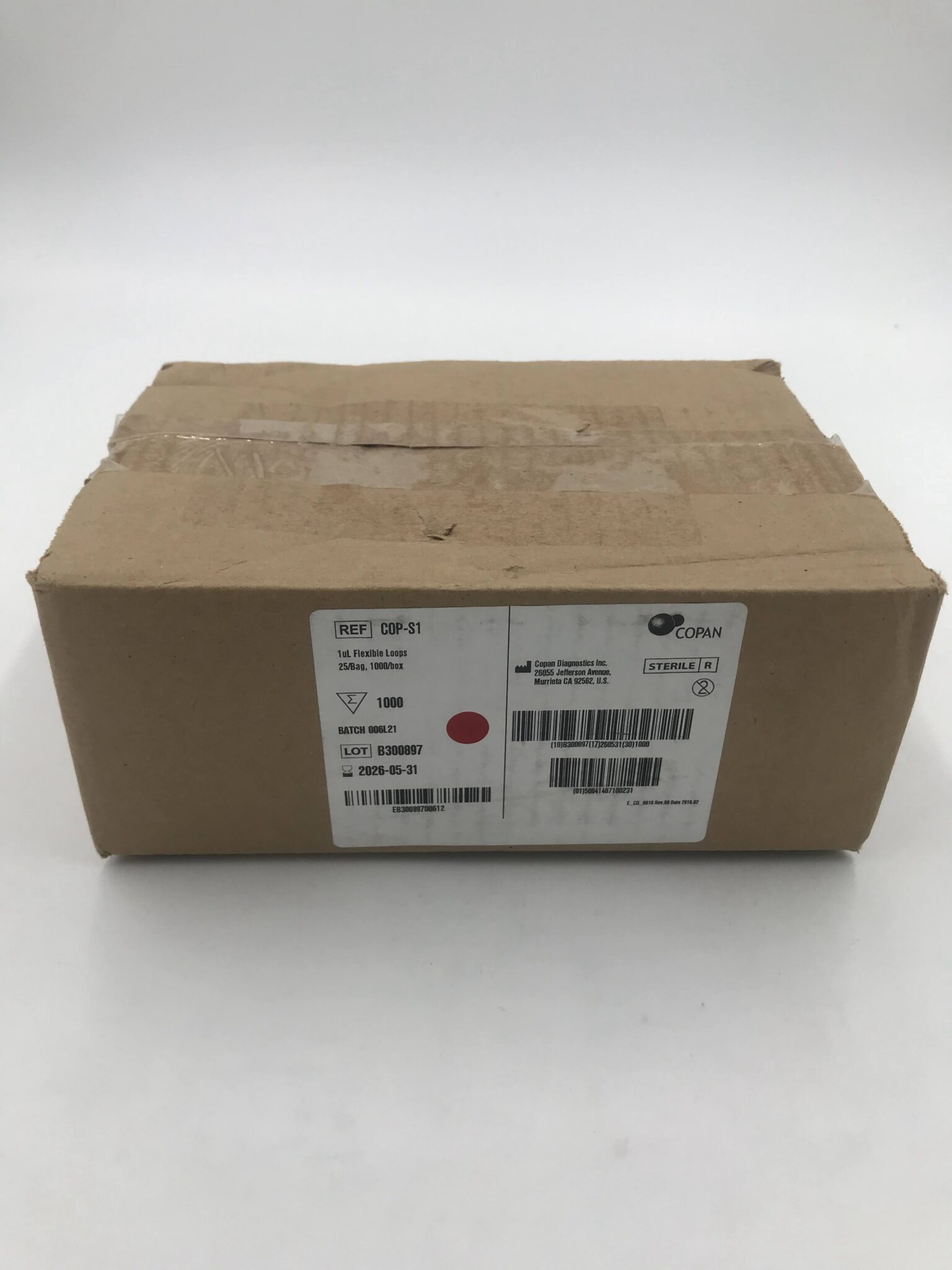 COPAN COP-S1 Flexible Loops 1uL (25/Bag, 1000/Case) - GB TECH USA