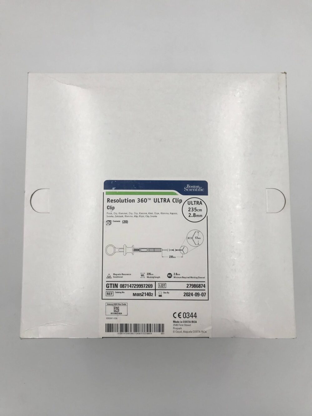 BOSTON SCIENTIFIC 2140 Resolution 360 ULTRA Clip 235cm x 2.8mm (20/Box ...