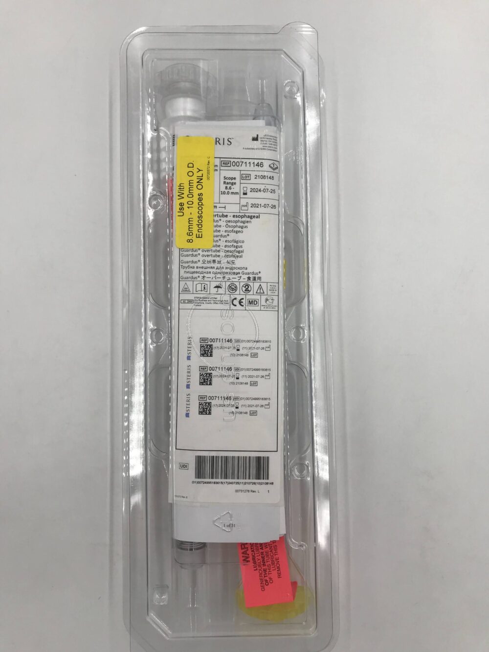 US ENDOSCOPY 00711146 Guardus Overtube Esophageal 25cm(X) - GB TECH USA
