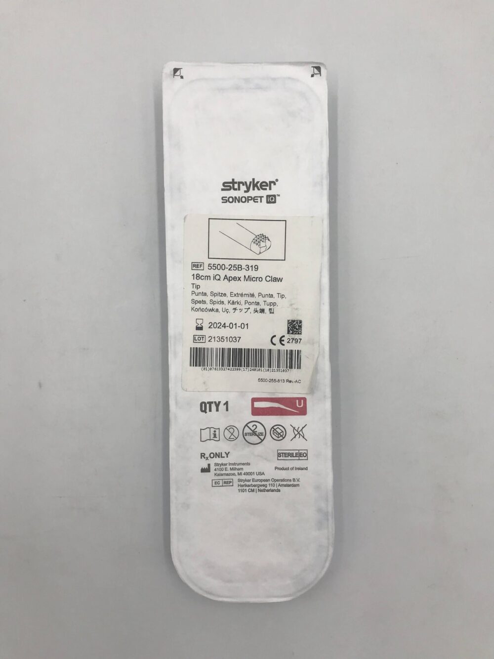 STRYKER 5500-25B-319 iQ Apex Micro Claw Tip 18cm (X) - GB TECH USA