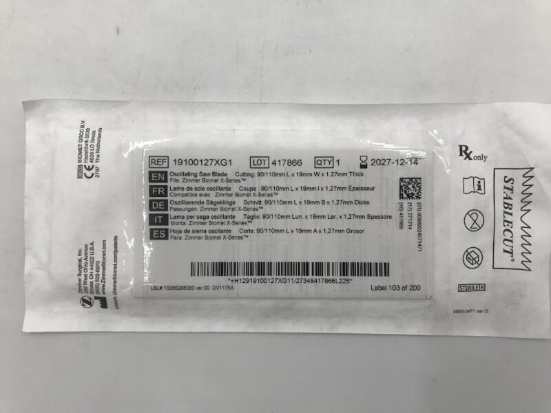 ZIMMER 19100127XG1 Oscillating Saw Blade - GB TECH USA