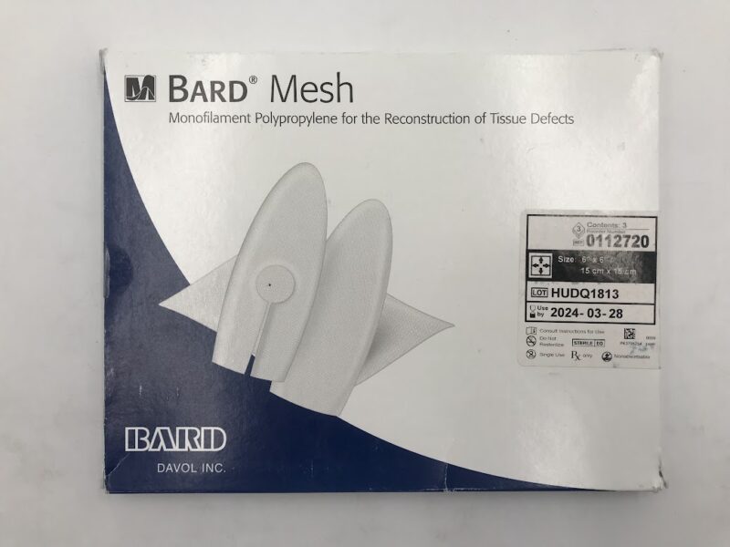 BARD 0112720 Mesh Monofilament Polypropylene 6" x 6" (3/Box) (X) - GB ...