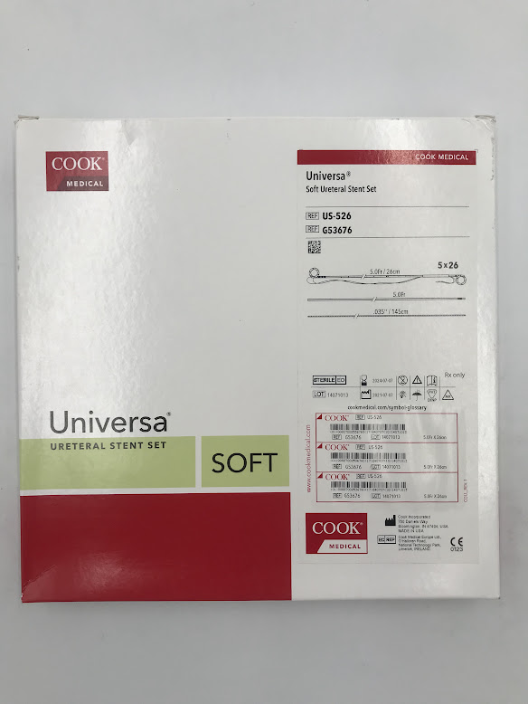 COOK G35676 Universa Soft Ureteral Stent Set 5.0Fr x 26cm (X) - GB TECH USA