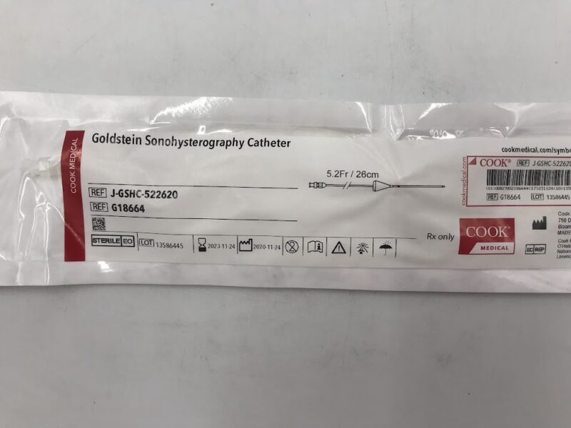 COOK G18664 Goldstein Sonohysterography Catheter 5.2Fr/26cm (X) - GB ...