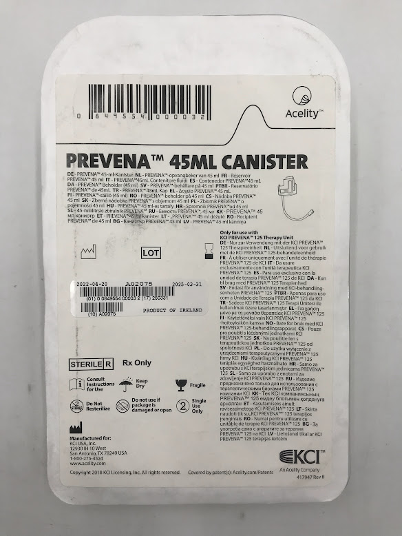 KCI PRE1095 Prevena 45ml Canister – GB TECH USA