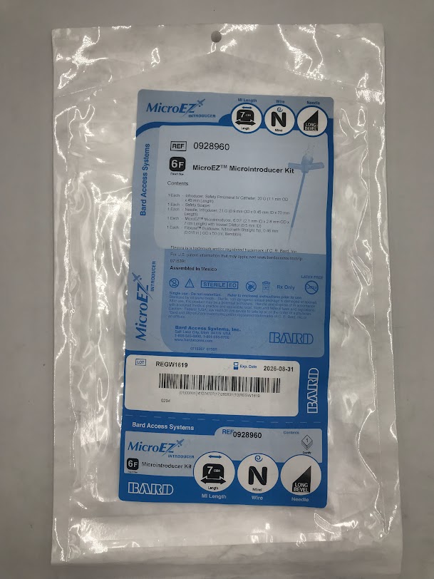 BARD 0928960 MicroEZ Microintroducer Kit 6F 7cm - GB TECH USA
