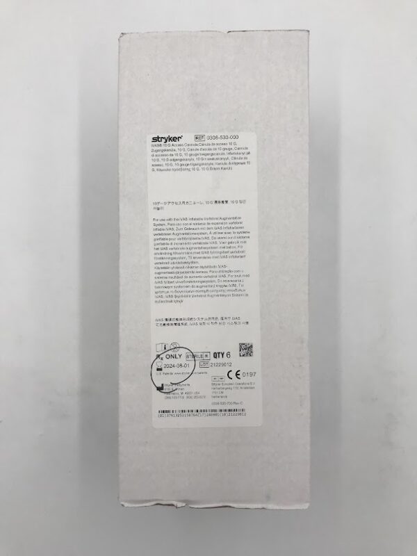 STRYKER 0306-530-000 IVAS Access Cannula 10G (6/Box) (X) - GB TECH USA