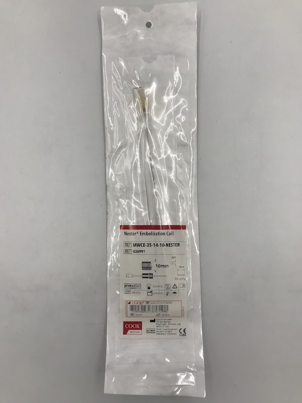 COOK G26991 Nester Embolization Coil 10mm x 14cm (X) - GB TECH USA