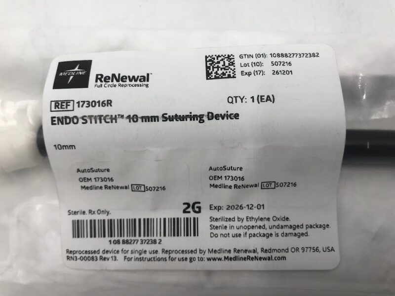 COVIDIEN 173016 Endo Stitch 10mm Suturing Device (REPROCESSED) - GB ...
