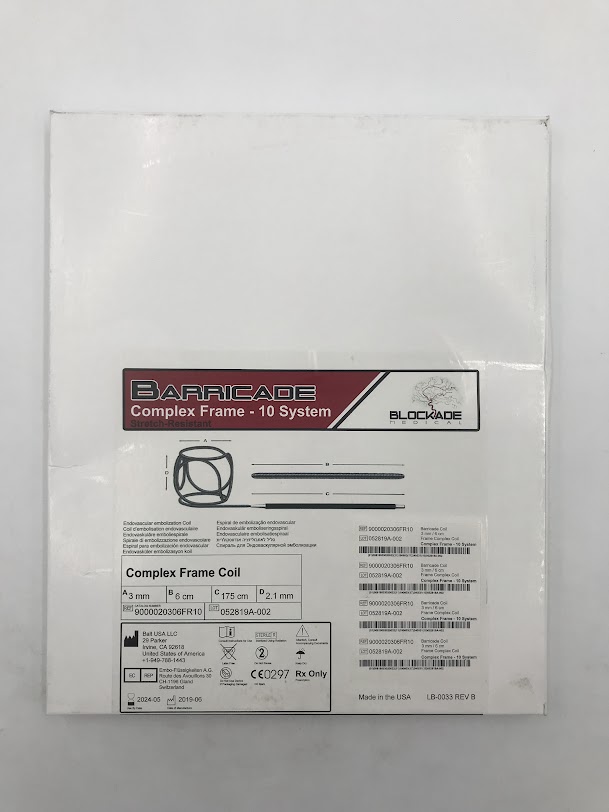 BALT 9000020306FR10 Barricade Complex Frame 10 System Coil 3mm x 6mm (X) - GB TECH USA