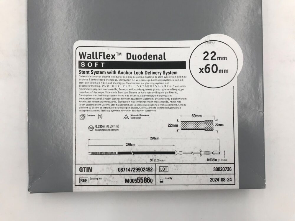 BOSTON SCIENTIFIC 5586 WallFlex Duodenal Soft Stent System w/ Anchor ...