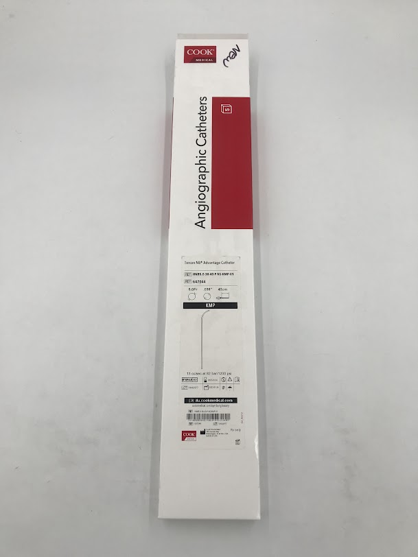 COOK G47044 Torcon NB Advantage Catheter KMP 5Fr, 40cm Angiographic ...